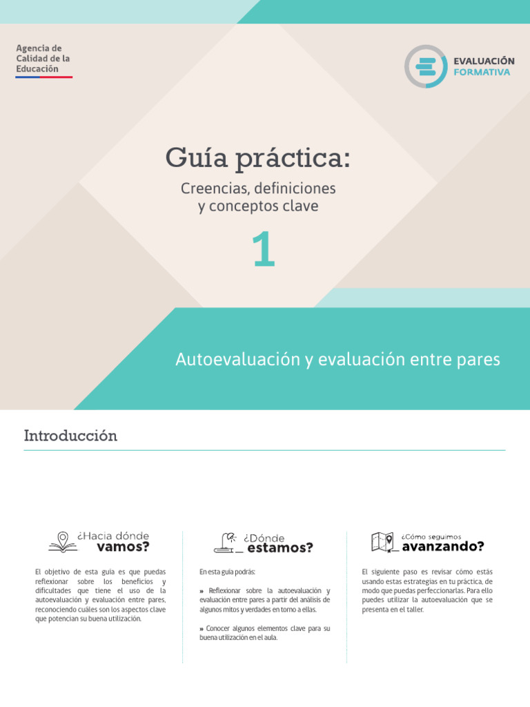 Guía Práctica 1-3 | PDF | Evaluación | Maestros