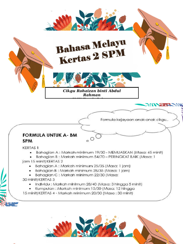 KERTAS 2 BMHS | PDF