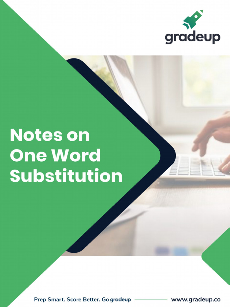 Notes On One Word Substitution 57 | PDF