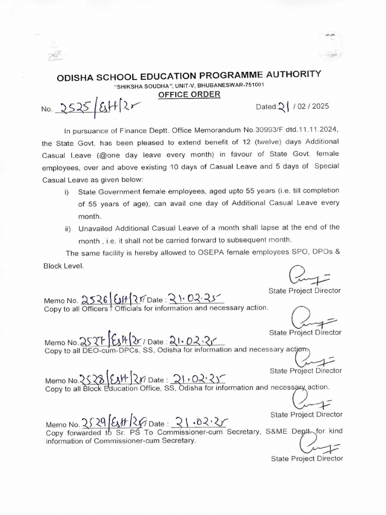 Osepa Letter No.2525 Dt.21.02.25 | PDF