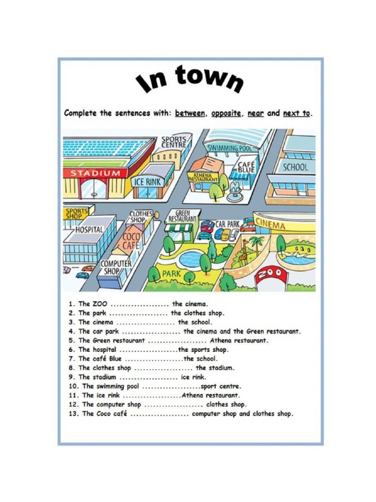 Places in Town5 | PDF