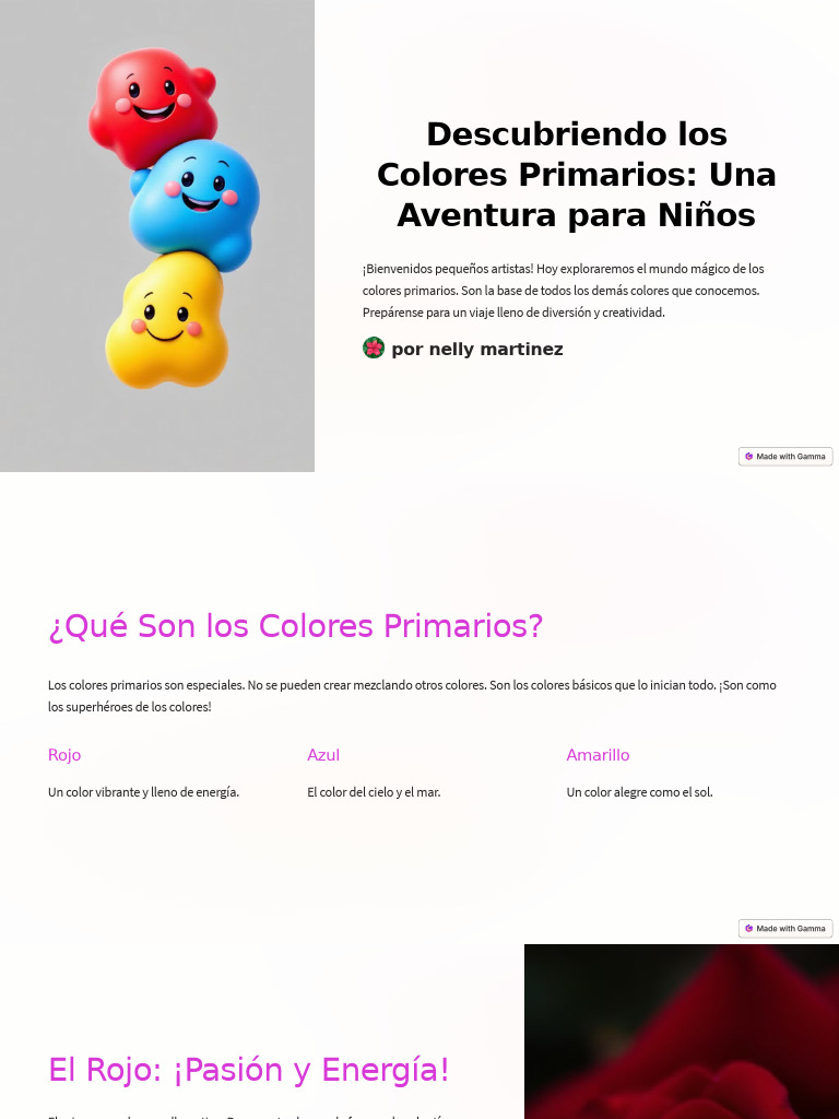 Colores Primarios para Niños | PDF | Color | Azul