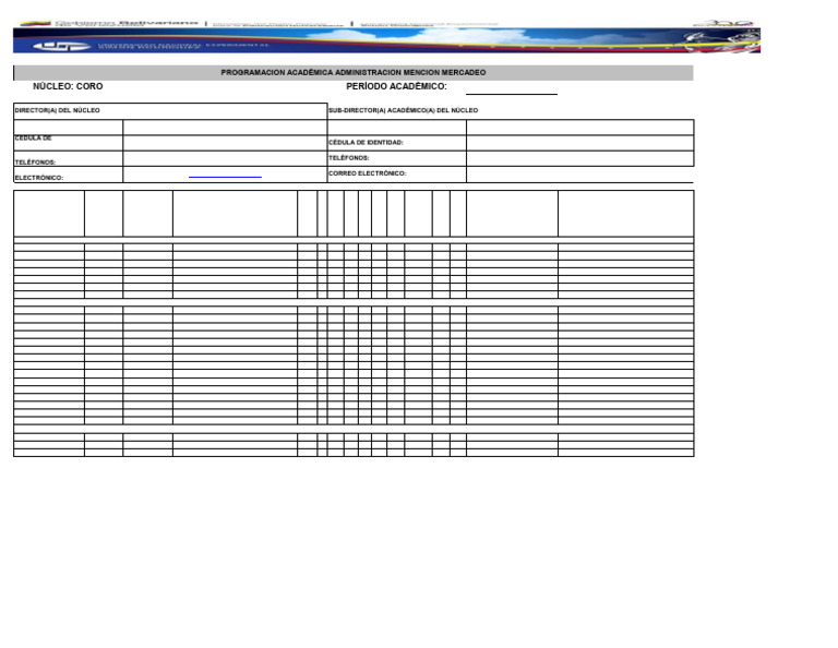 Oferta Acad 2025-1 Admon Mención Mercadeo | PDF