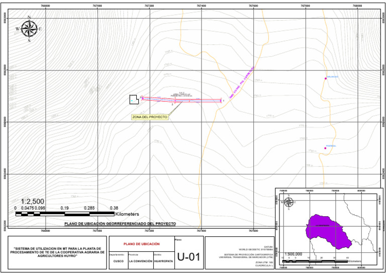 Plano de Ubicación 01 | PDF | Cartografía | Geodesia