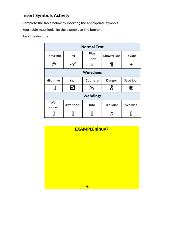 Symbols | PDF