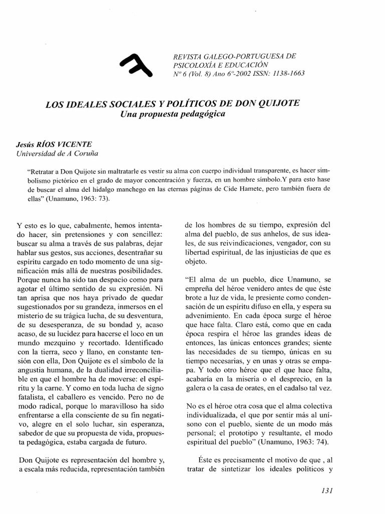 Don Quijote y Las Clases SocialesRGP - 8-10 | PDF | Don Quijote | Nobleza