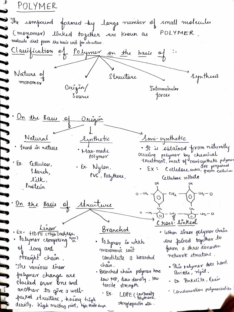 Polymers Notes | PDF