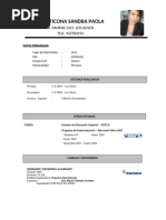 Curriculum Vitae Sandra | PDF