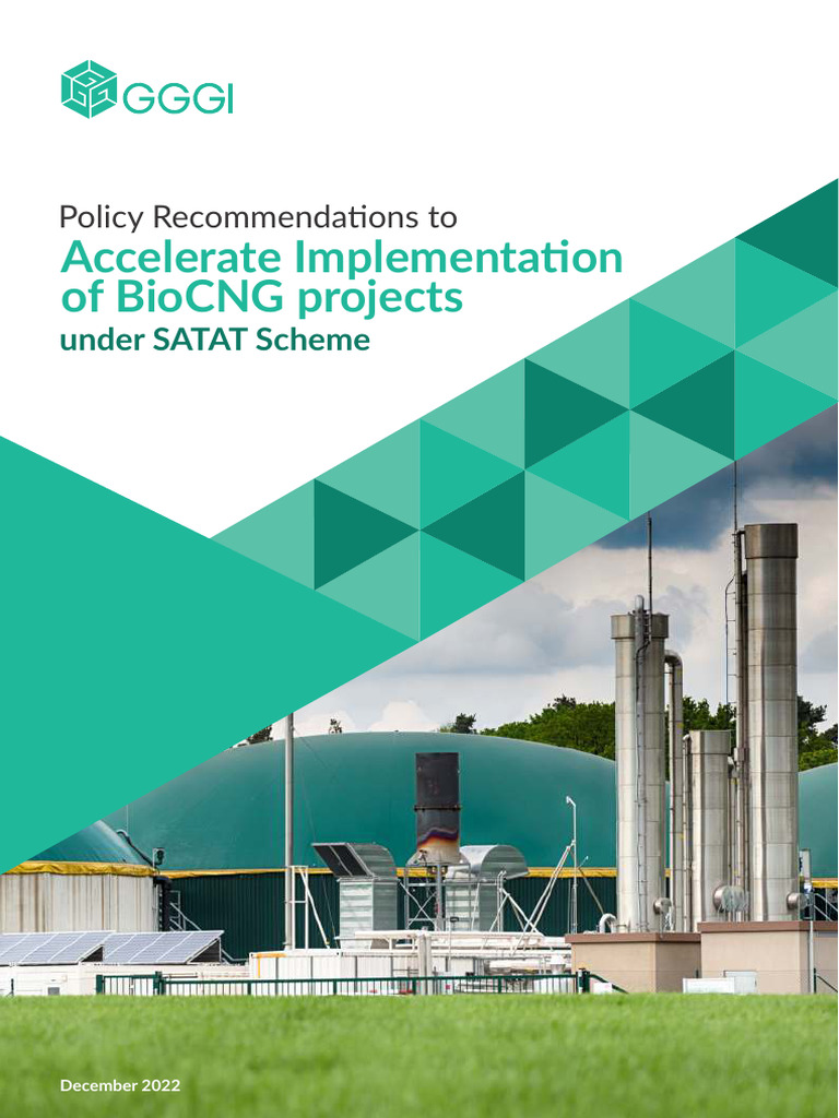 Policy Recommendations Report BioCNG | PDF | Biogas | Anaerobic Digestion