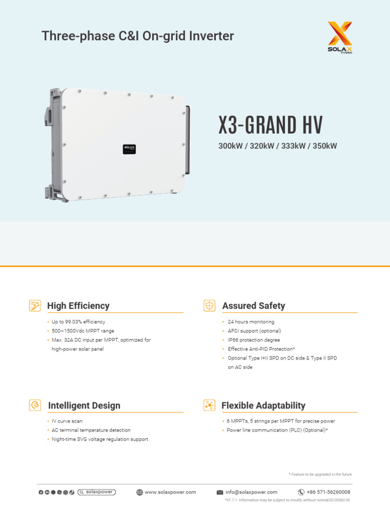 High-Efficiency Three-Phase On-Grid Inverter | PDF | Manufactured Goods ...