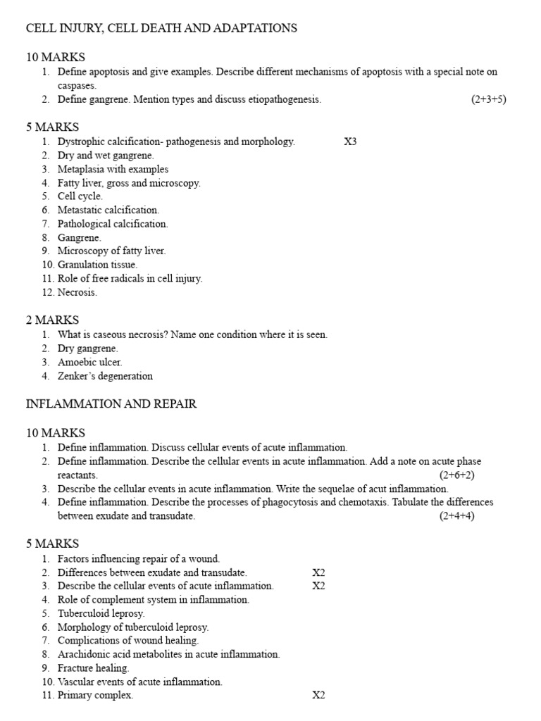 Pathology Previous Years | PDF | Anemia | Cirrhosis