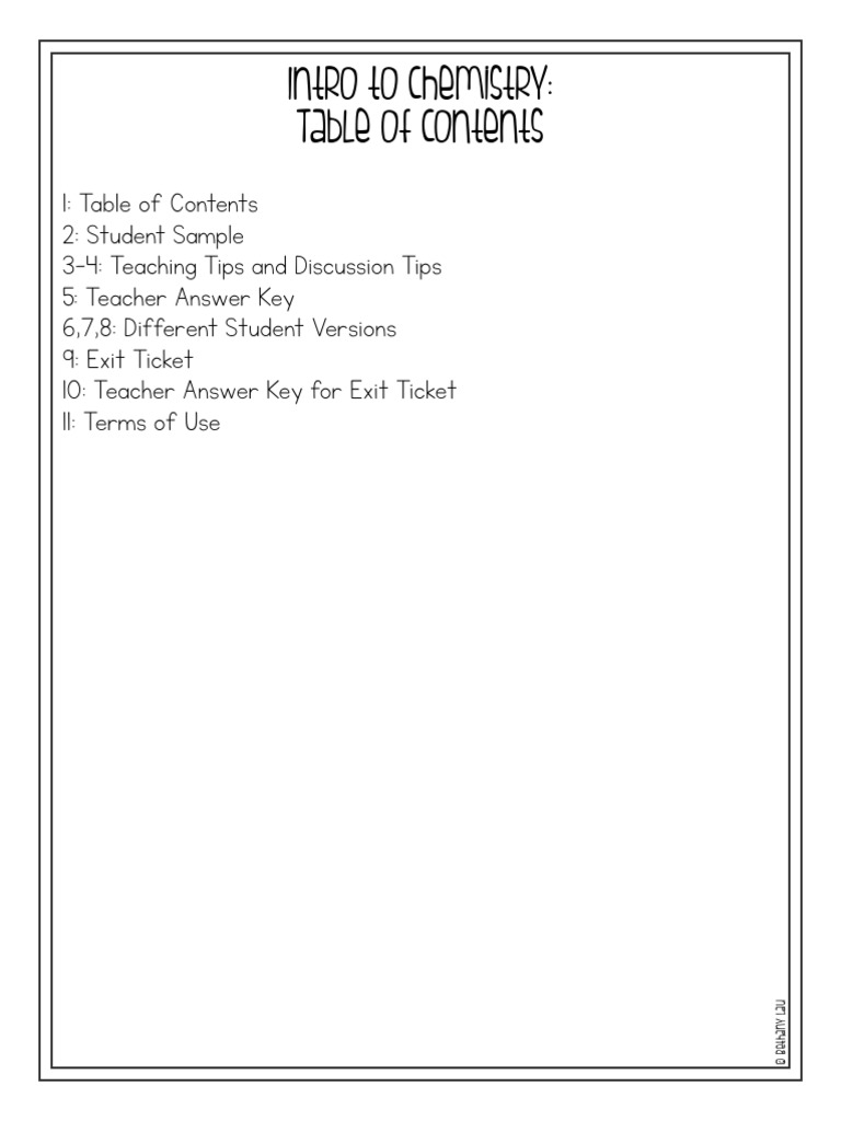 Chemistry Doodle Diagram Set Intro(1) | PDF | Chemical Substances ...