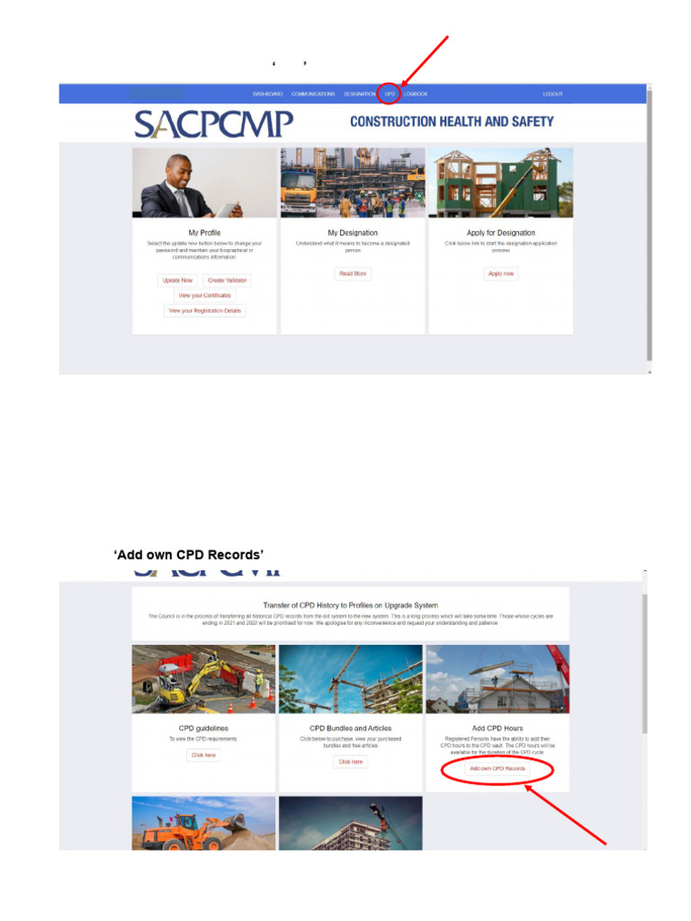 How To Upload CPD Records On Your Profile | PDF
