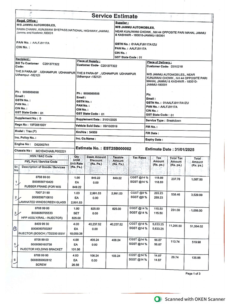 Estimate | PDF