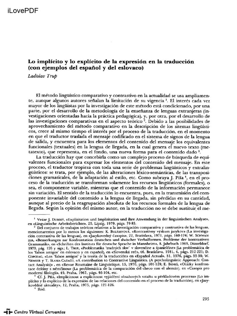 Implícito vs. explícito en traducción | PDF | Traducciones | Verbo