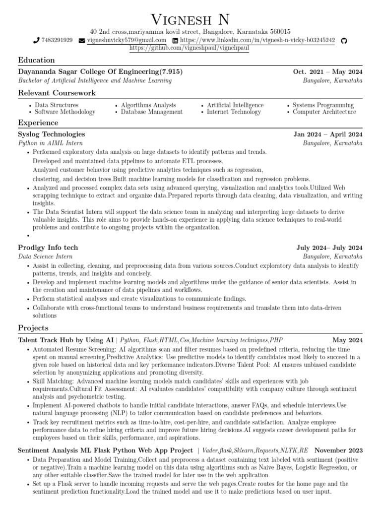 Jake S Resume Anonymous | PDF | Data Science | Machine Learning
