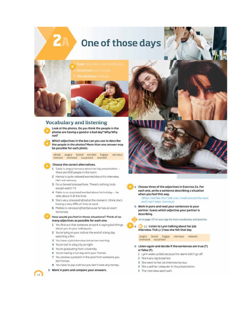 Adultos - Pre-Intermediate - Lesson 2 (RA2p) | PDF