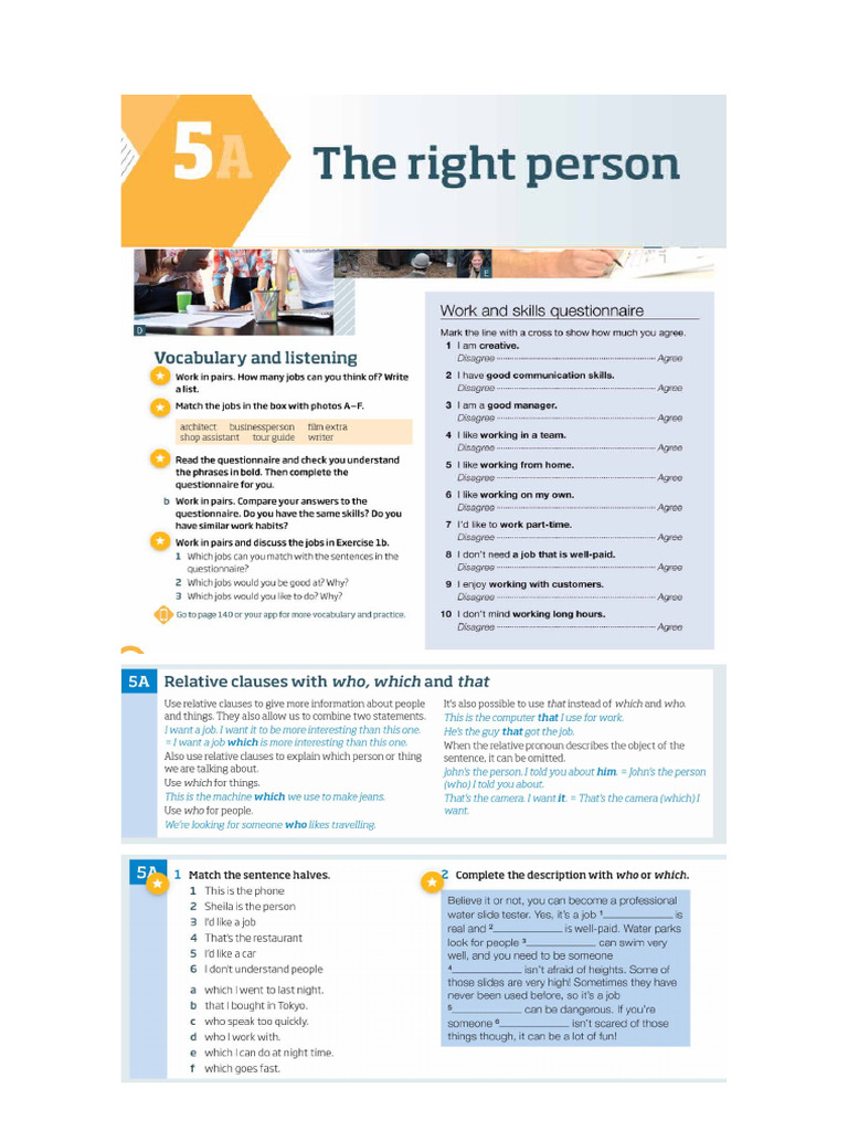 Adultos - Pre-Intermediate - Lesson 5 (RA2p) | PDF