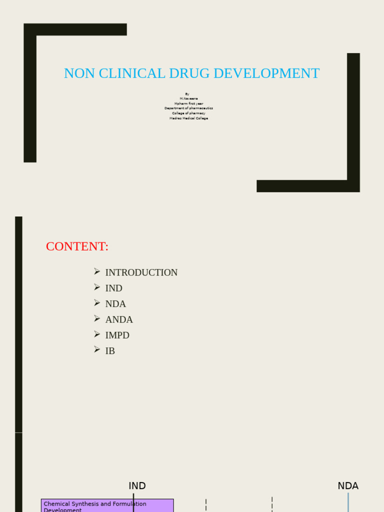 Non Clinical Drug Development (RA) - Naveena Quincy | PDF | Clinical ...