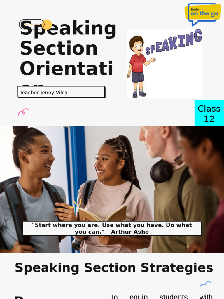 TOEFL Speaking Strategies Guide | PDF | Fluency | Test Of English As A ...