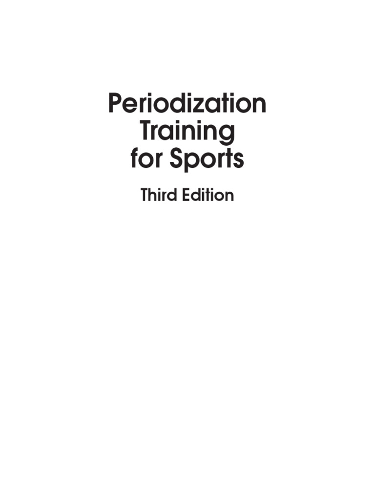 1 comentado PERIODIZATION TRAINING FOR SPORTS (Bompa- Third Edition ...