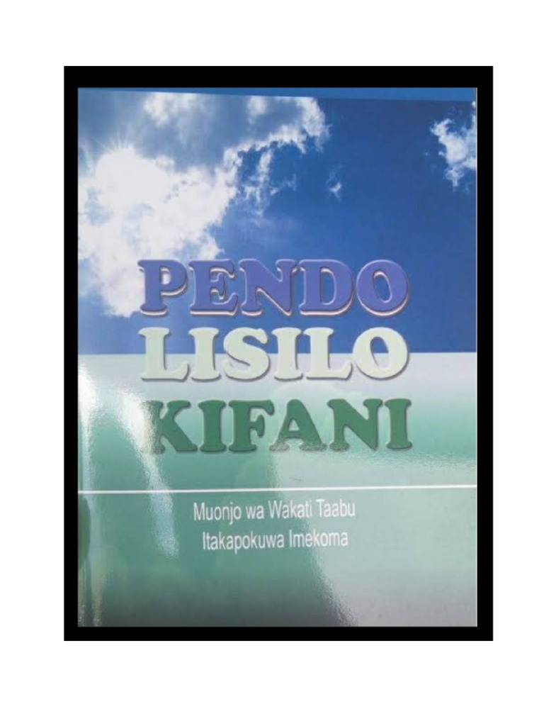 Pendo Lisilo Kifani | PDF