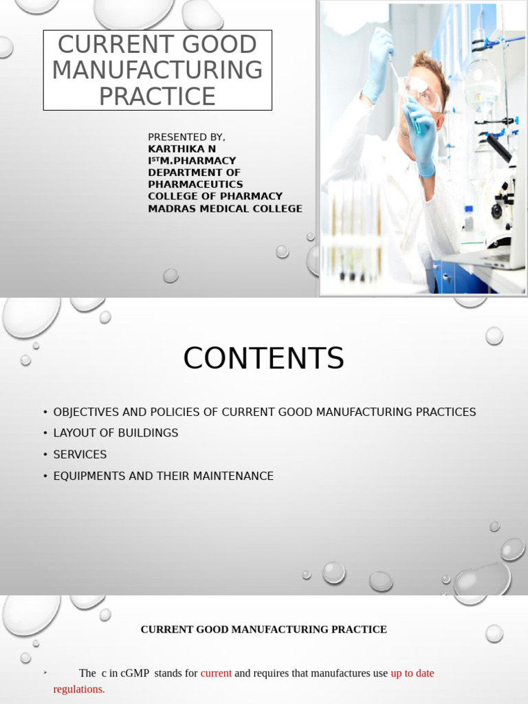 A.cgmp - Industrial Management - Karthika Narashiman | PDF