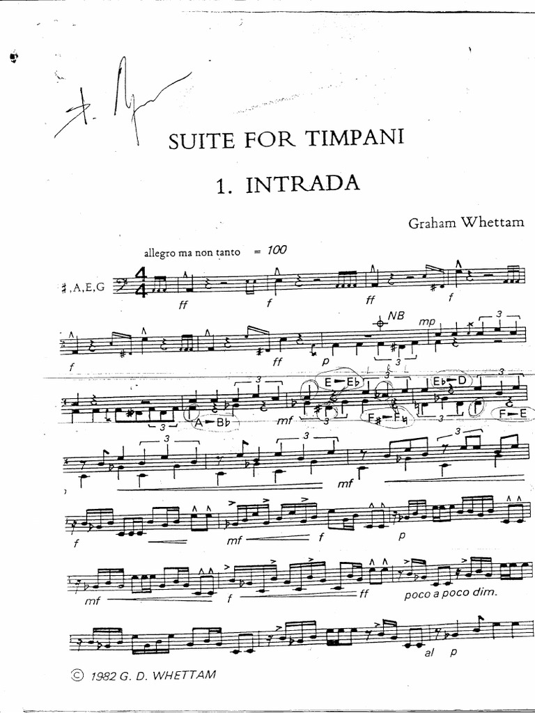 Suite For Timpani | PDF