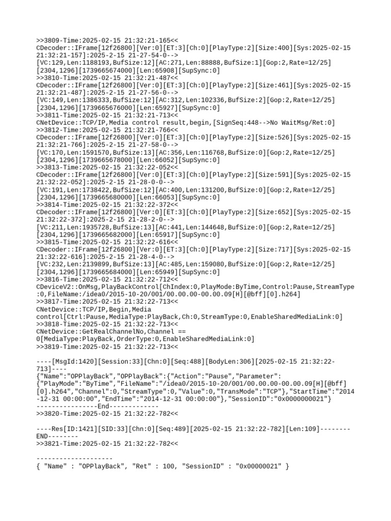 Media Playback Control Log 2025 | PDF