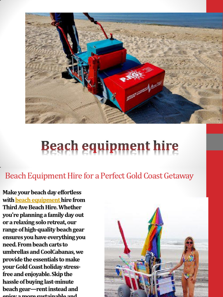 Beach Equipment Hire | PDF
