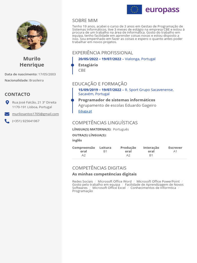 Murilo Henrique CV | PDF