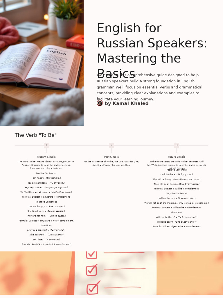 English Basics for Russian Speakers | PDF | Subject (Grammar) | English ...