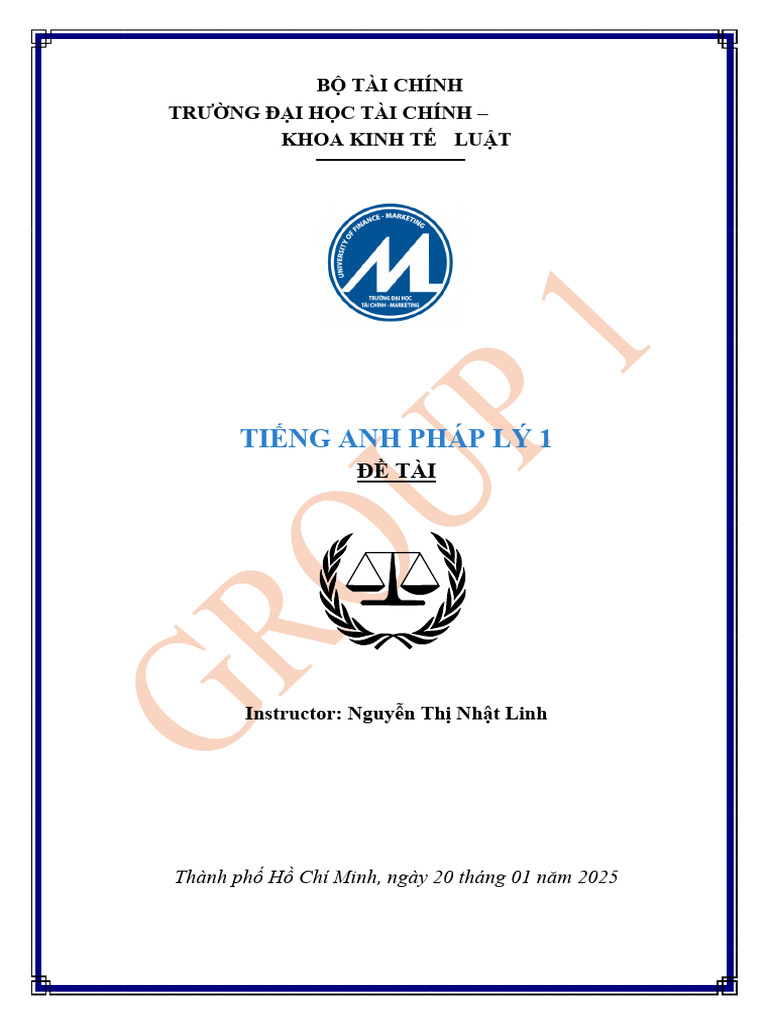 Group 1 - Unit 1. Legal System - Ufm | PDF