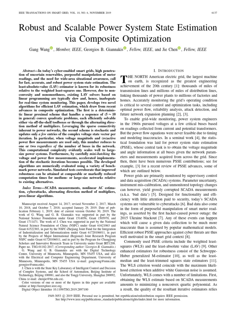 Robust and Scalable Power System State Estimation via Composite ...