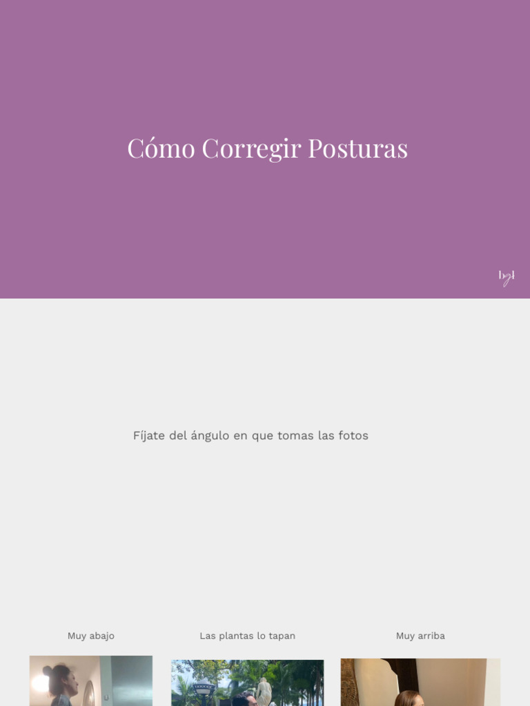 M3 - Cómo Corregir Posturas | PDF