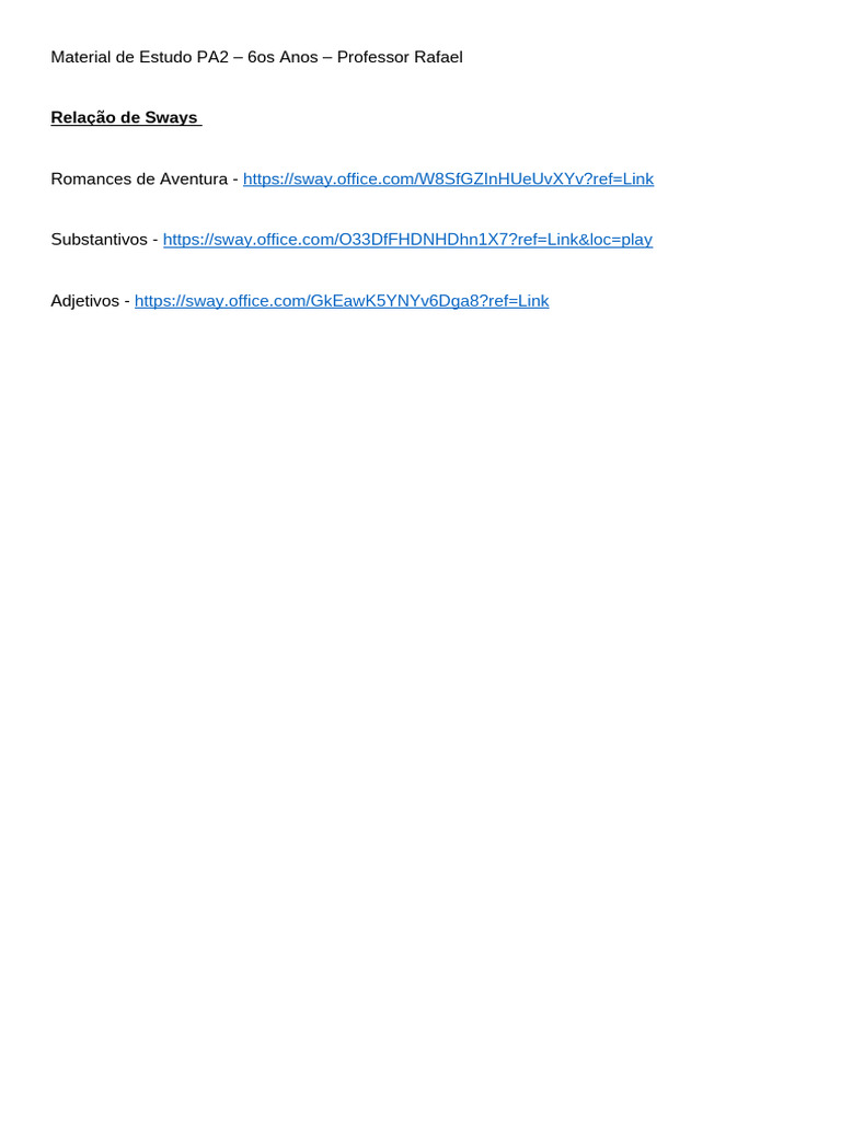 Material de Estudo PA2 | PDF