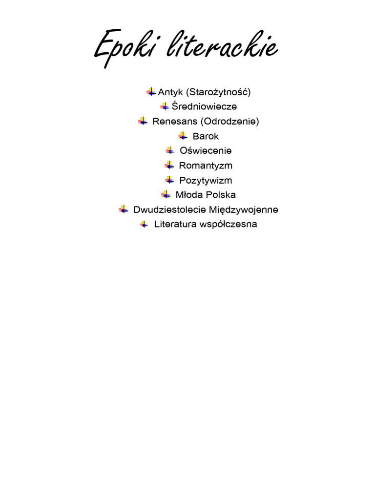 Epoki Literackie | PDF