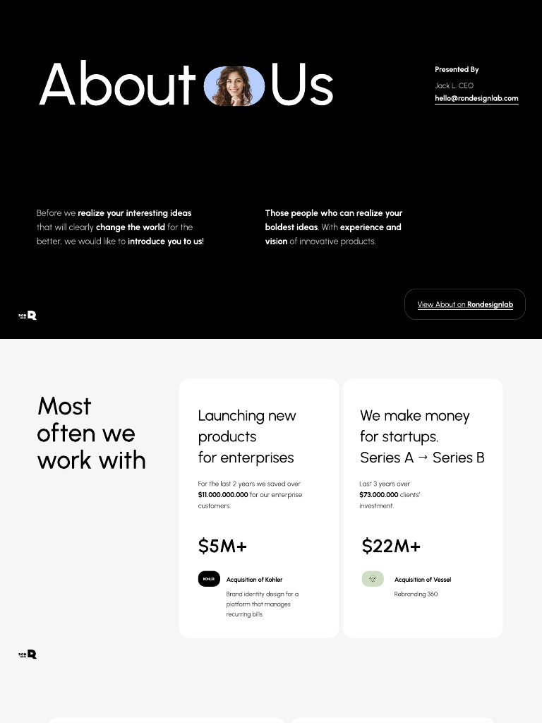 Rondesignlab About Us Page | PDF | Business Economics | Business