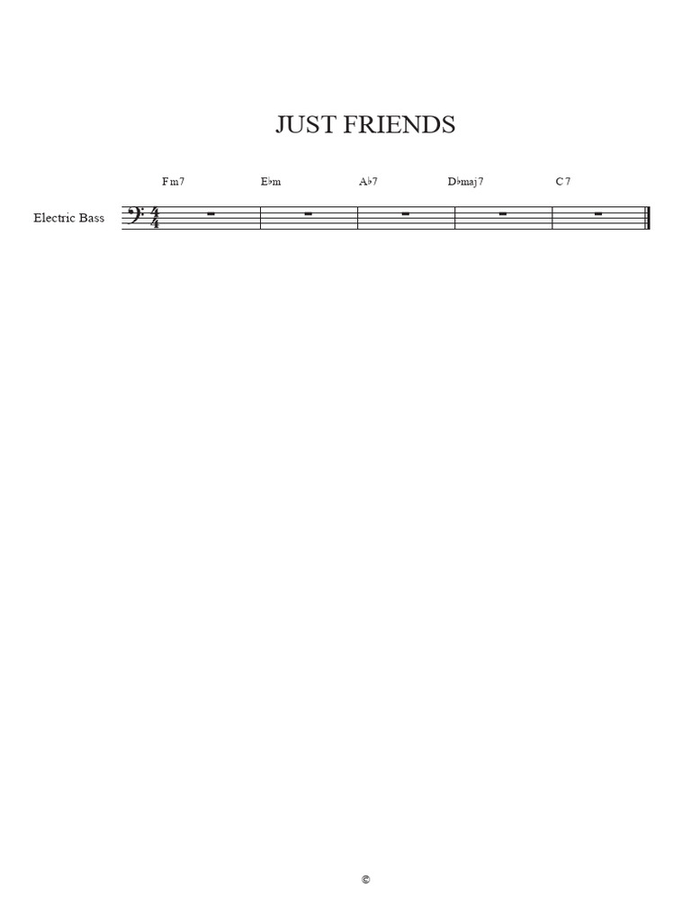 Just Friends - Score | PDF