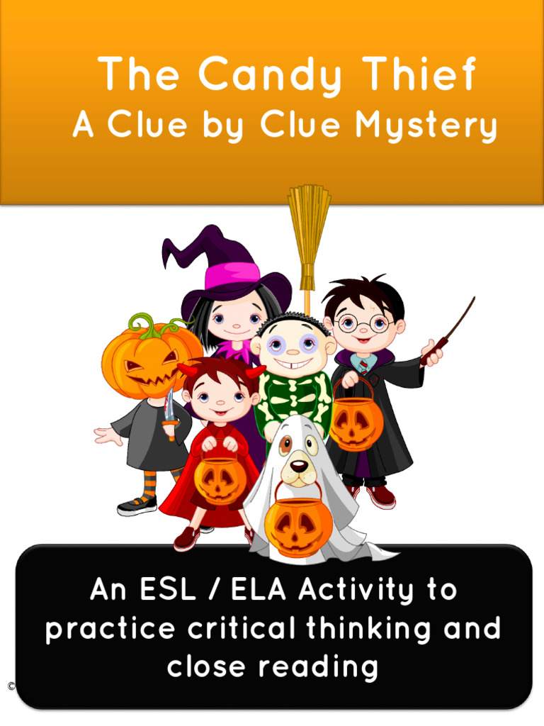 A Clue by Clue Mystery: The Candy Thief | PDF | Trick Or Treating