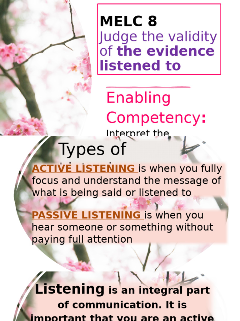 Active and Passive Listening | PDF