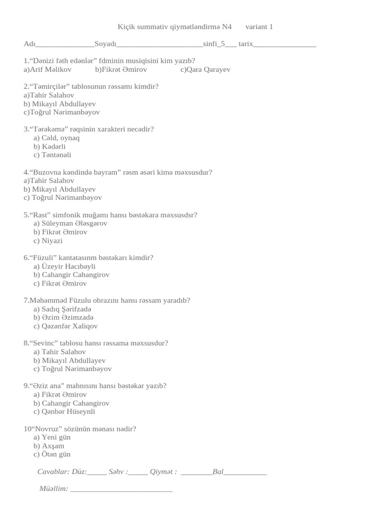 MUSIQI KSQ 4..... 5-9 SINIFLER 2 vaiant | PDF