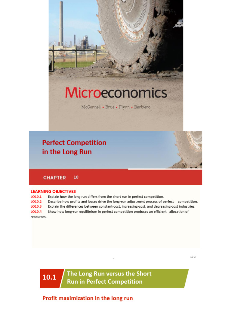 Long-Run Dynamics in Perfect Competition | PDF | Economic Surplus ...