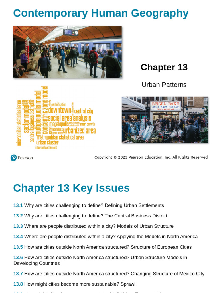 Chapter 13 Urban Patterns Winter 2024 | PDF | Metropolitan Statistical ...