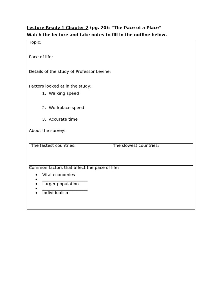 Lecture Ready 1 Chapter 2 (Min 7) | PDF