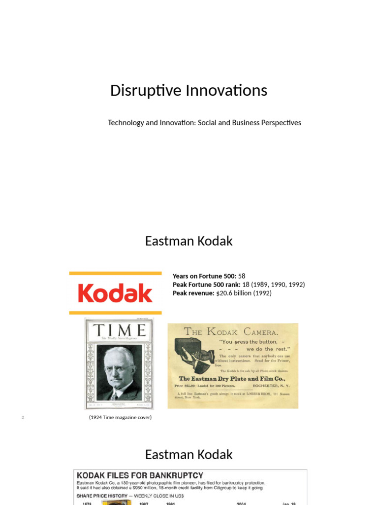 3.2 Disruptive Innovation - Tagged | PDF | Innovation | Disruptive ...
