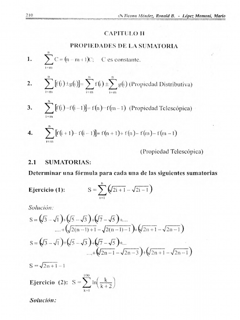 Solucionario - Sumatoria 1-26 | PDF