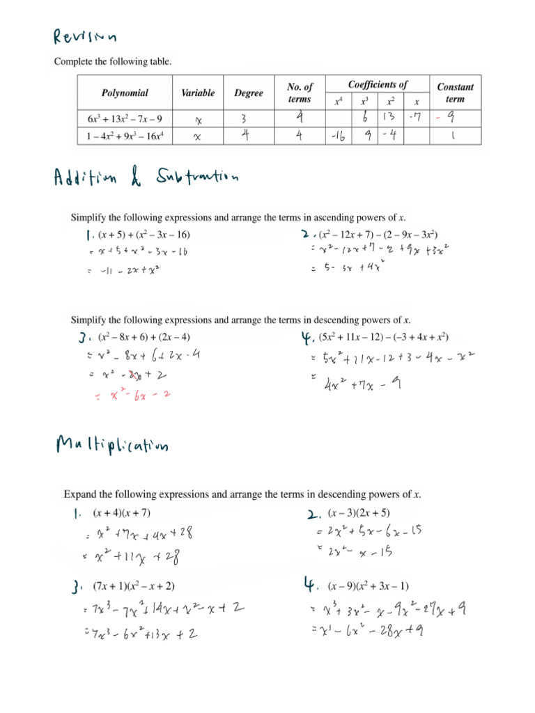 Polynomial 2 | PDF