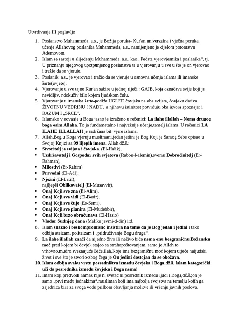 Utvrđivanje Treće Poglavlje - Ključ | PDF