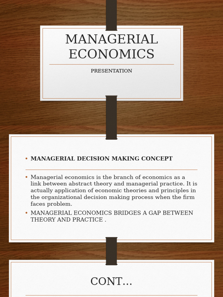 Managerial Economics1 | PDF